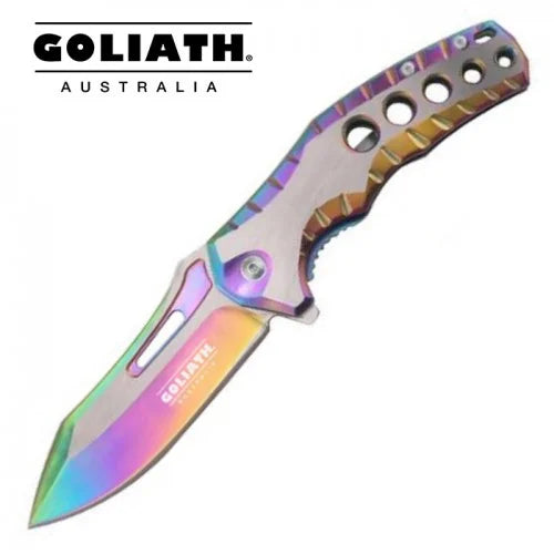 Goliath Rainbow folding knife – Pet And Farm