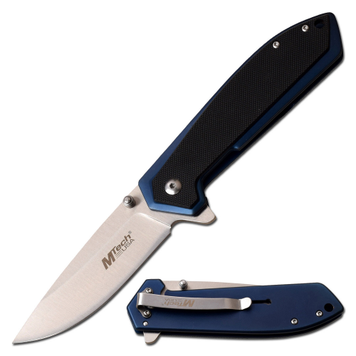 M-Tech USA Folding Knife – Black & Blue – Pet And Farm