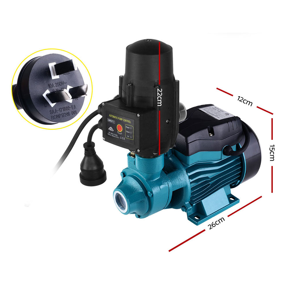 Giantz Peripheral Water Pump Garden Boiler Car Wash Auto Irrigation QB ...