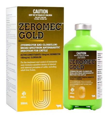 ZEROMEC GOLD Drench Broad Spectrum Antiparasitic Injection for Cattle ...