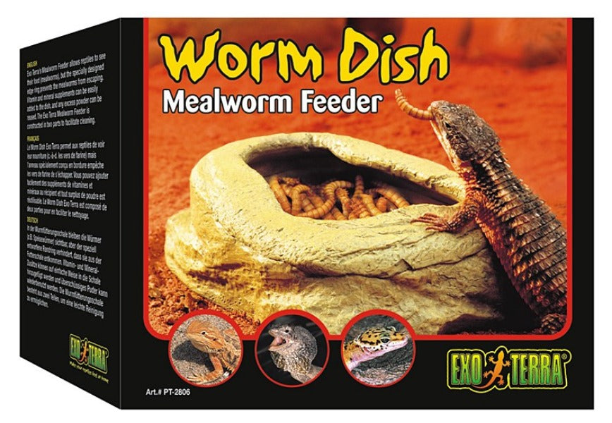 Exo Terra Worm Dish Mealworm Feeder – Pet And Farm