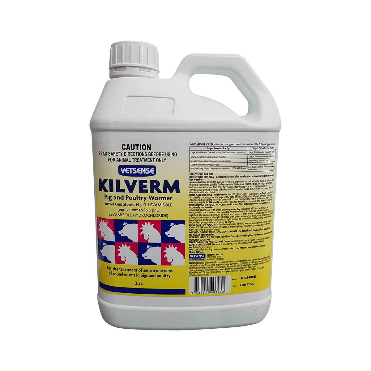 Vetsense Kilverm Poultry & Pig All Wormer – Pet And Farm