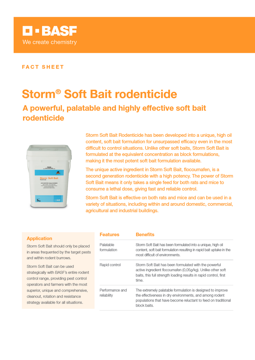 Storm Rat Mouse Rodent Soft Bait Professional Bait Rodenticide 5kg ...