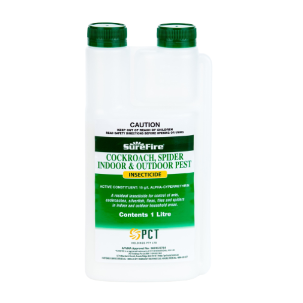 Surefire Cockroach, Spider Indoor & Outdoor Pest Insecticide 1L – Pet ...