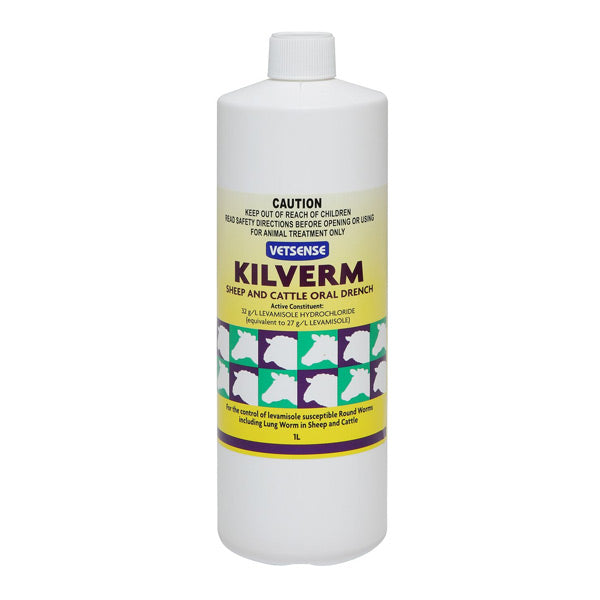 KILVERM Oral Drench Sheep & Cattle Levamisole 1Lt – Pet And Farm